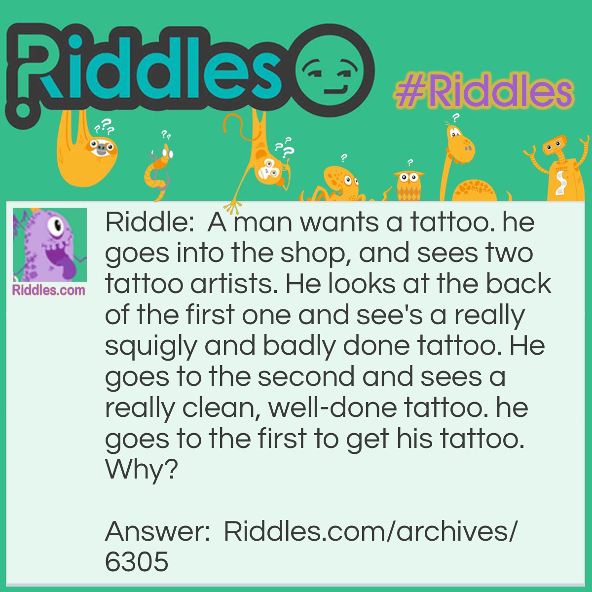 Tattoo Riddle | Riddles.com