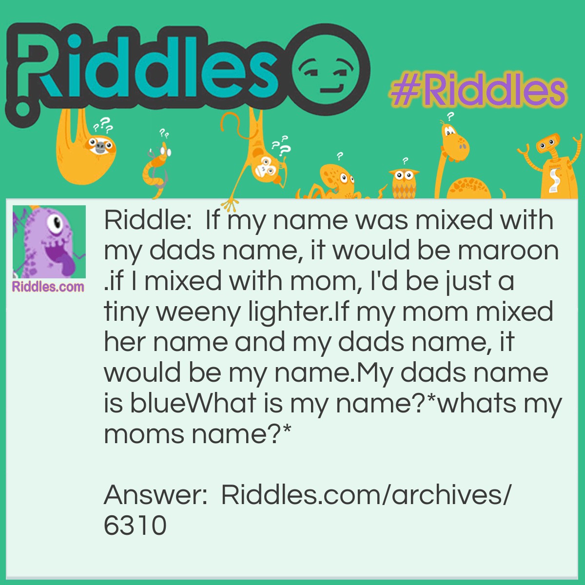 Colorful Name - Riddles.com