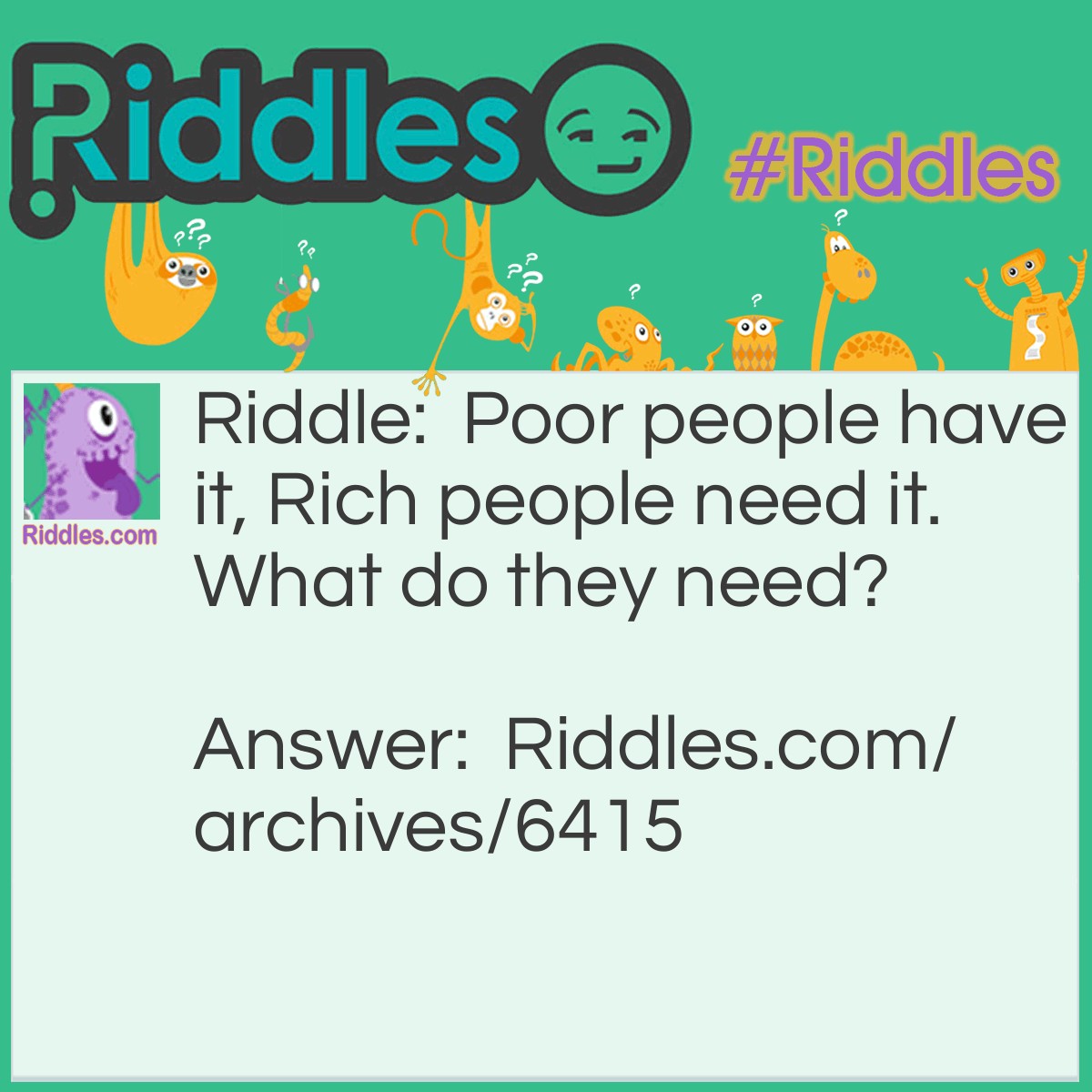 Rich And The Poor - Riddles.com