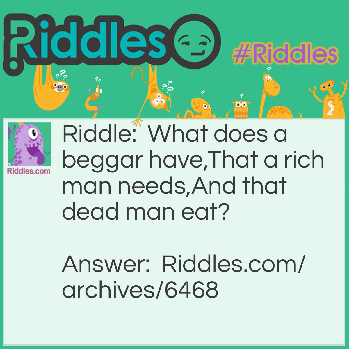 The Rich Man, Beggar And Dead Man! - Riddles.com