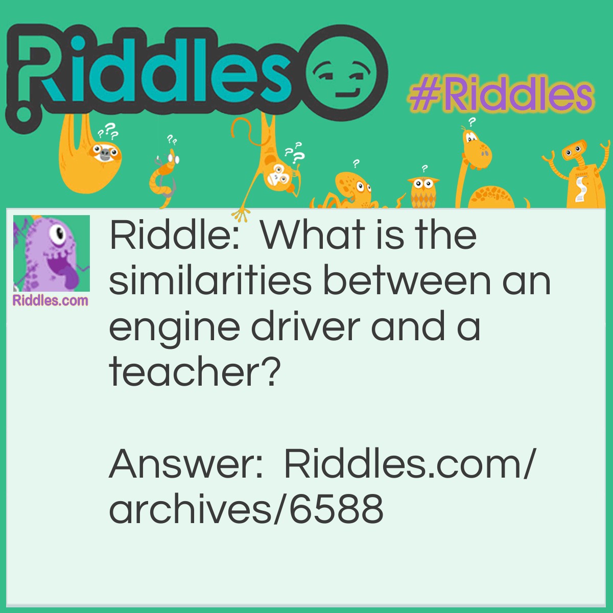 Engine Driver And Teacher | Riddles.com