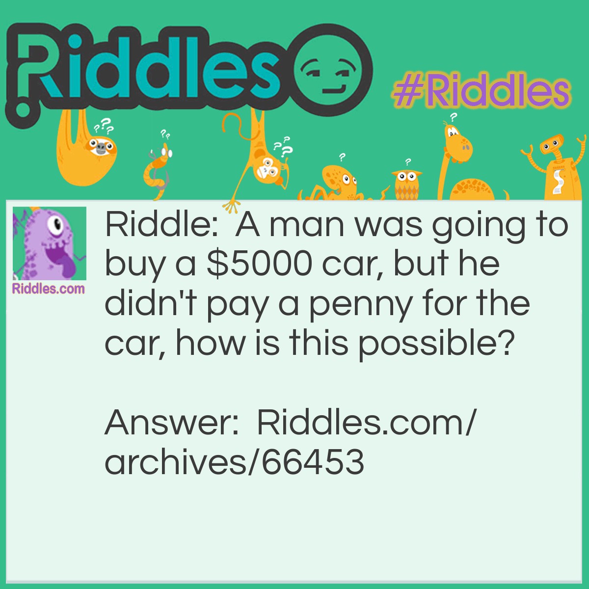 The Free Car - Riddles.com