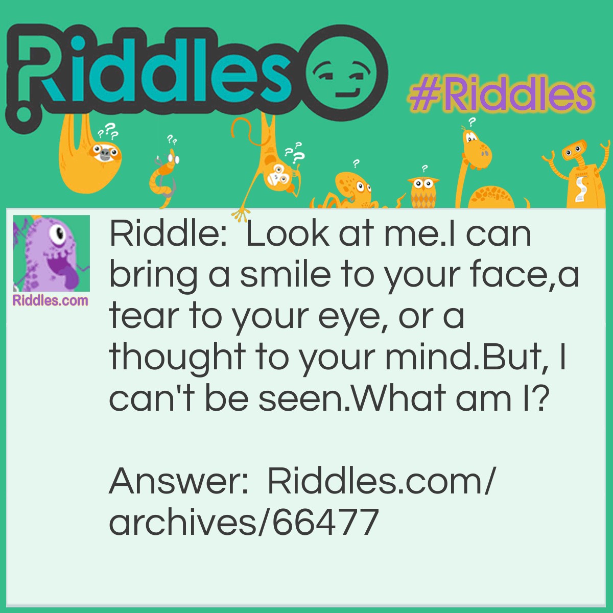 Smiles And Tears - Riddles.com