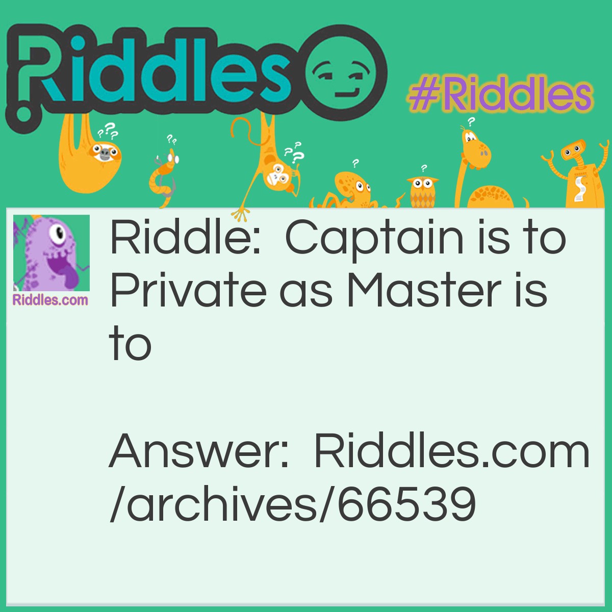 The Captain - Riddles.com