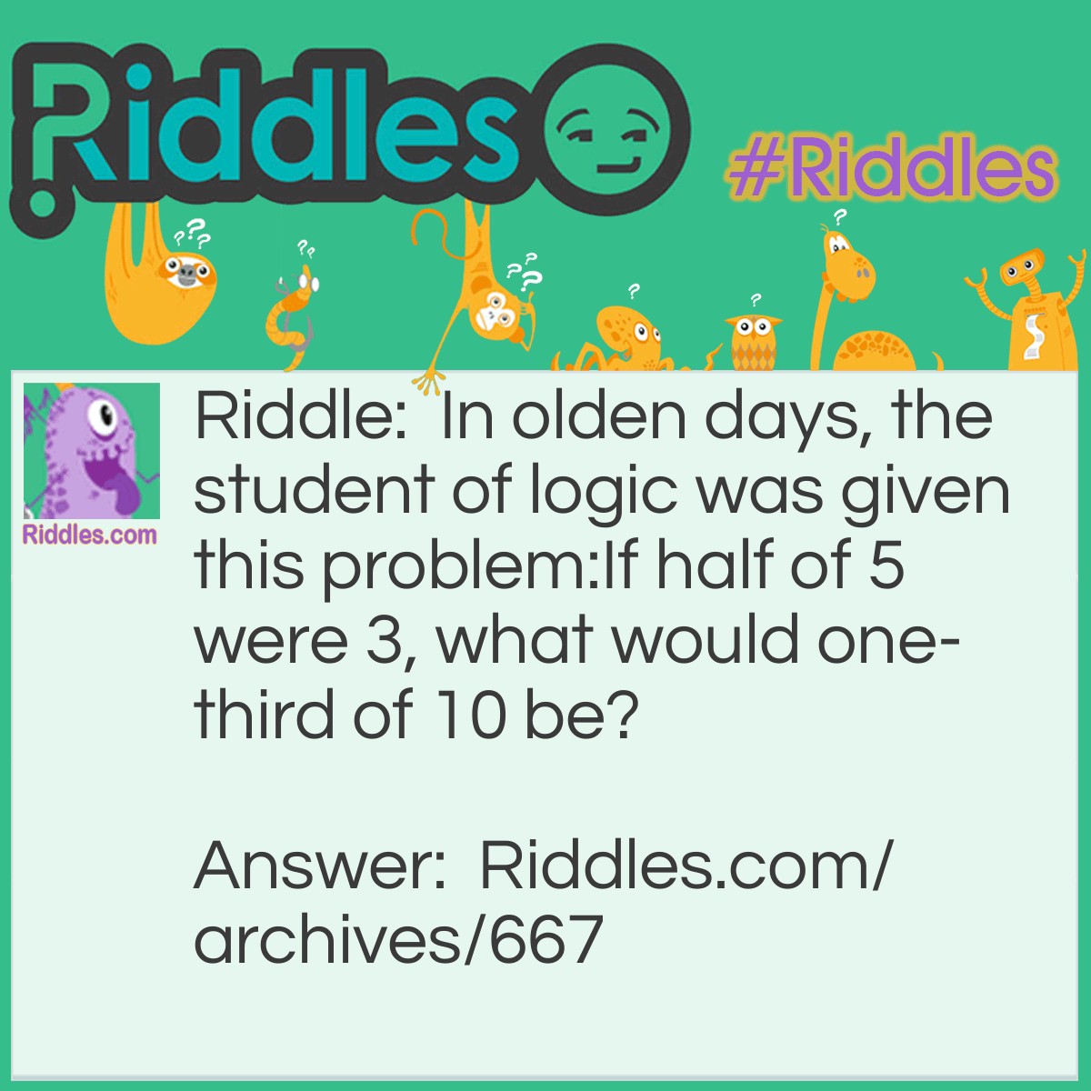 A Third Of Ten - Riddles.com