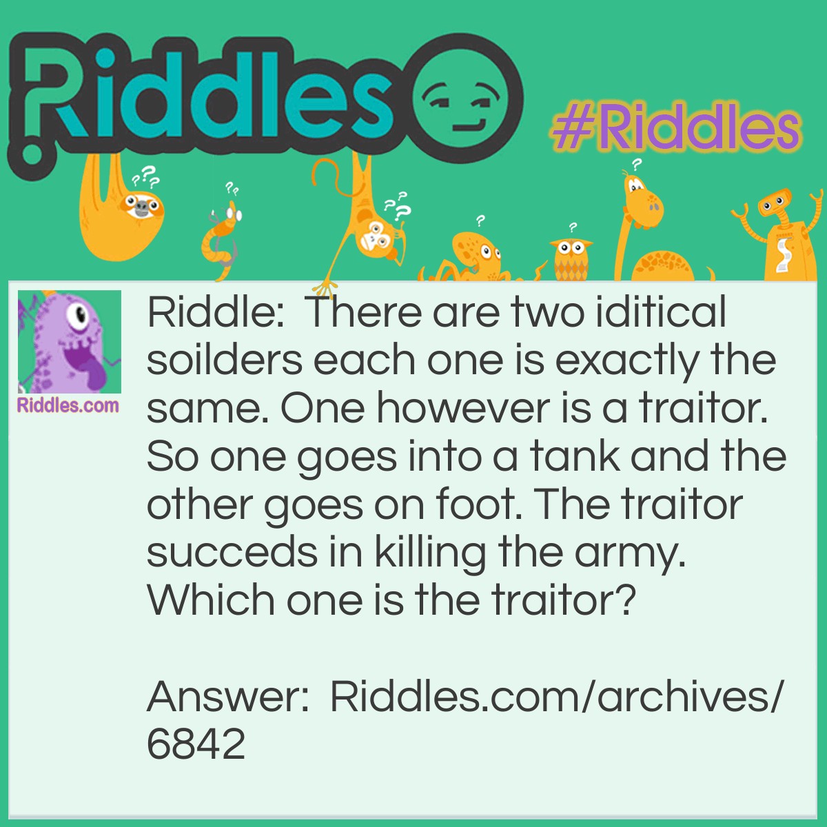 Which Is The Traitor? | Riddles.com
