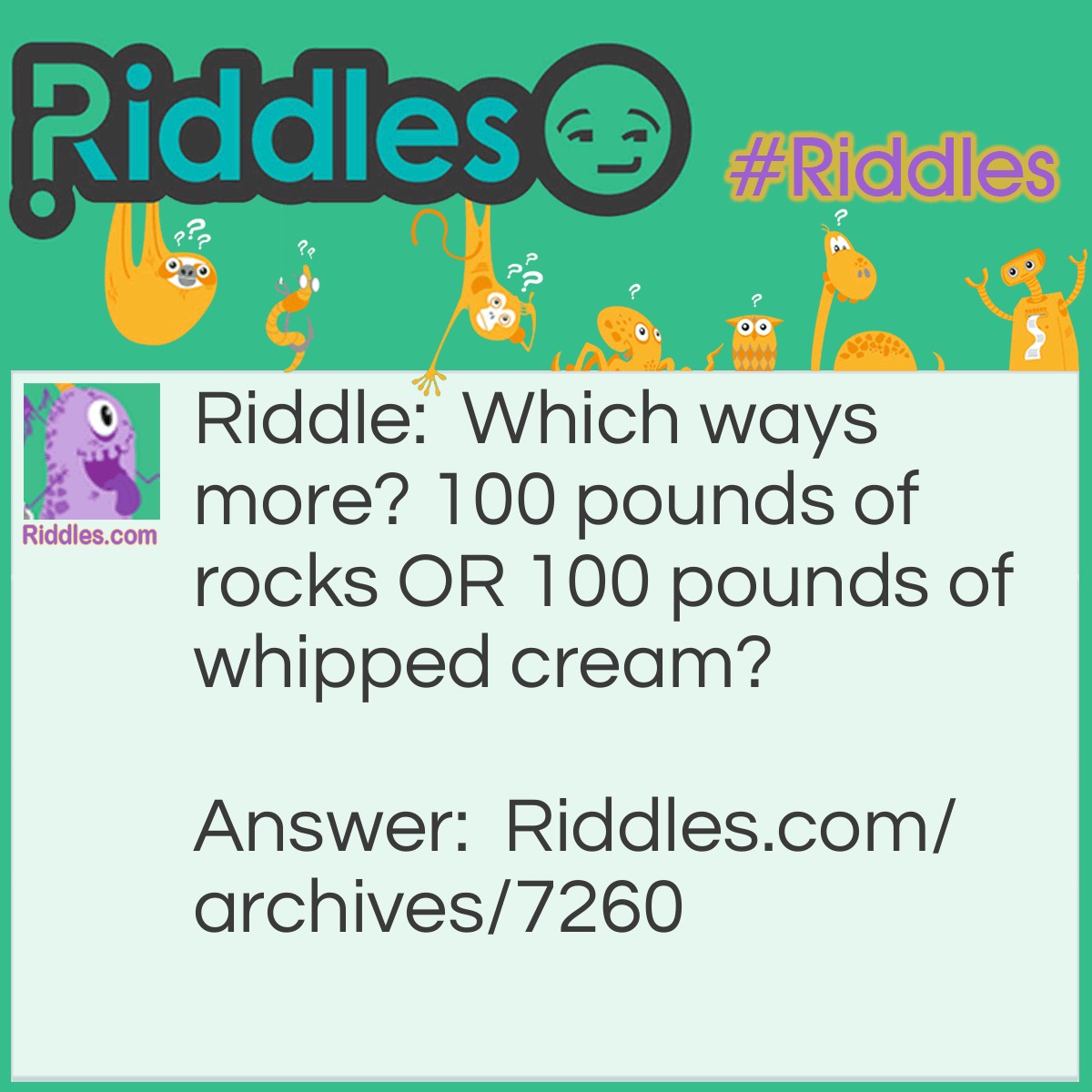 Which Weighs More? - Riddles.com