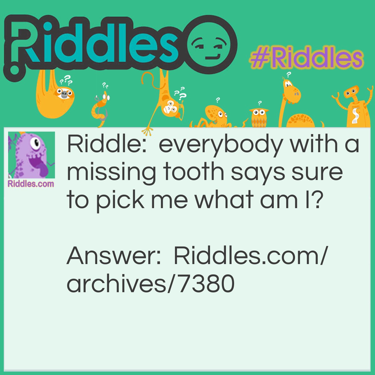 Pick Me! Pick Me! - Riddles.com