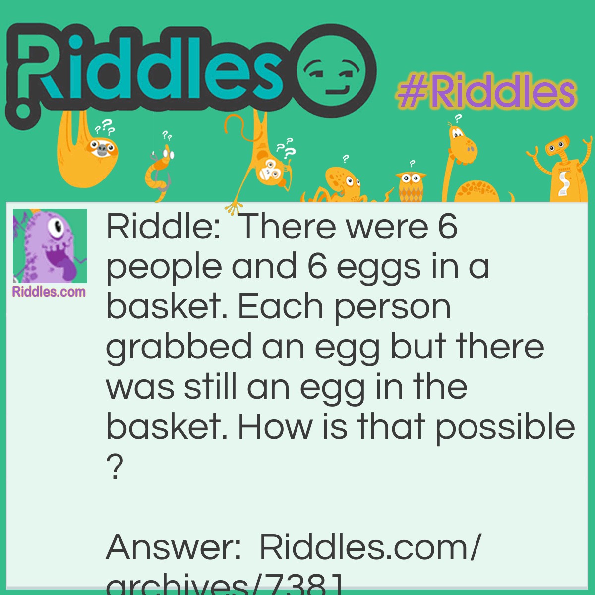 6 Eggs 6 People - Riddles.com