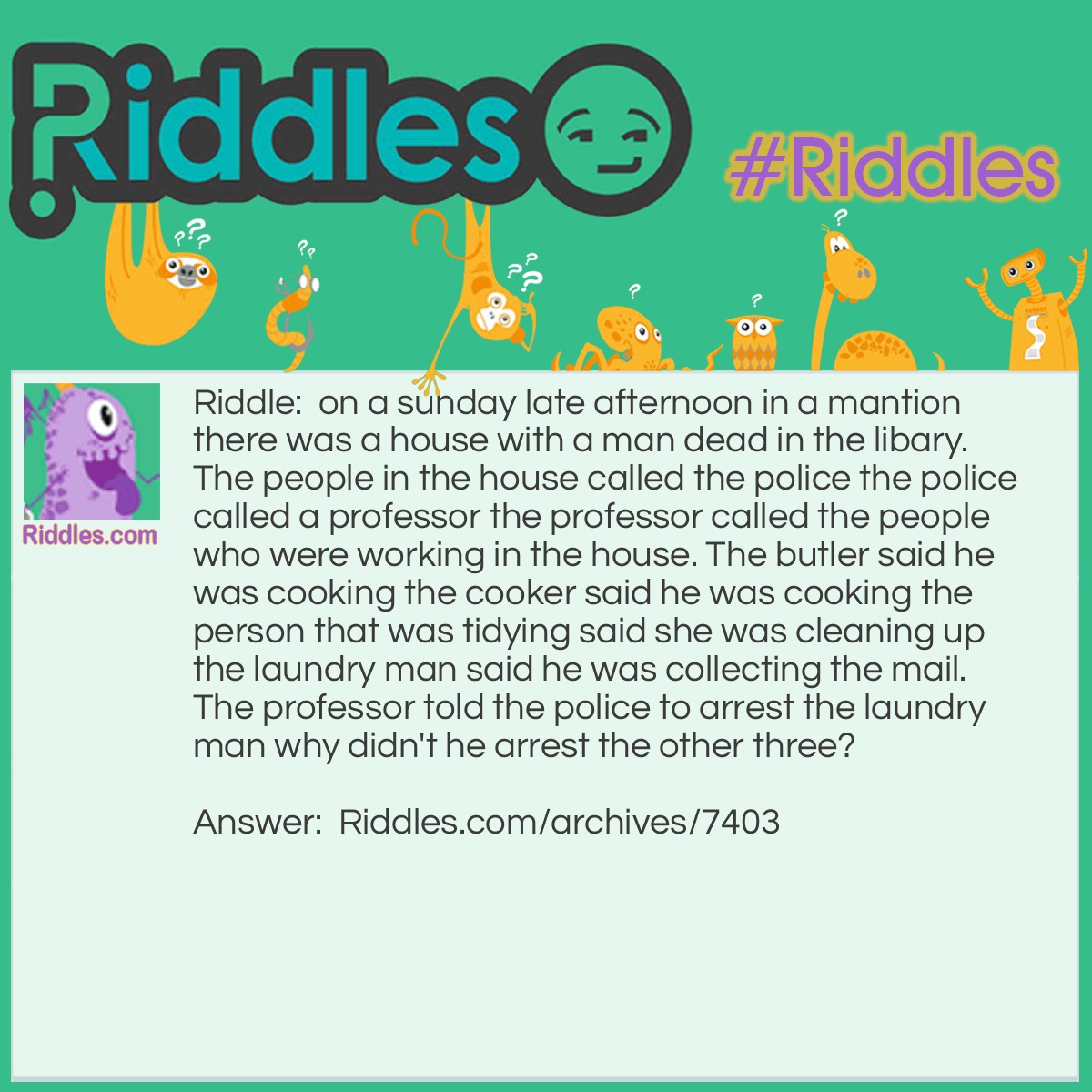 Murder! | Riddles.com