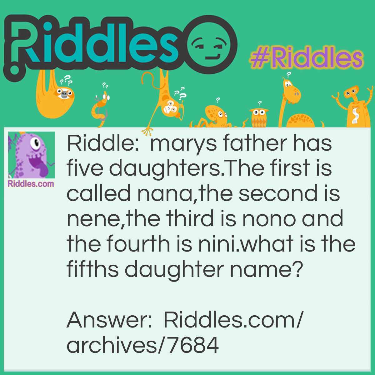 Marys Father | Riddles.com