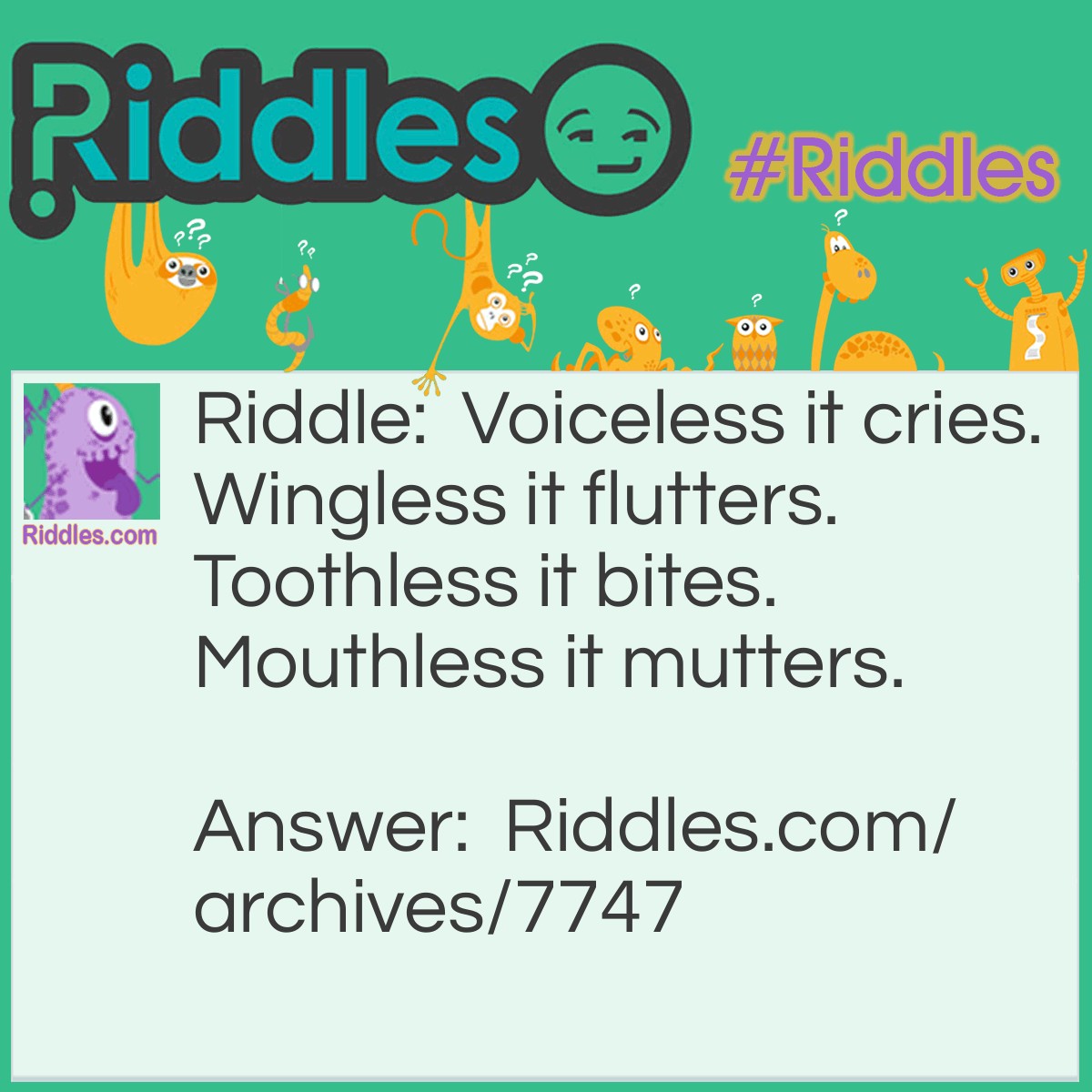 Riddles In The Dark - Riddles.com