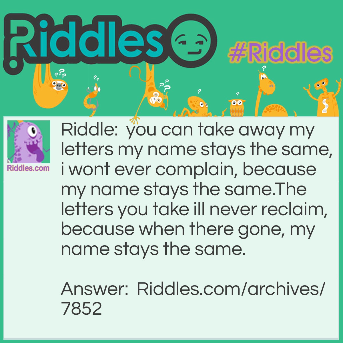 Whatsmy Name? - Riddles.com