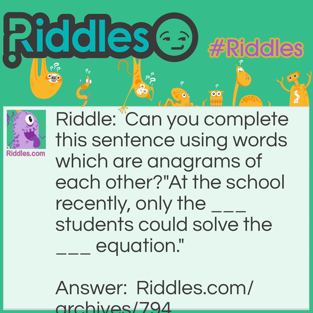 Anagrams - Riddles.com