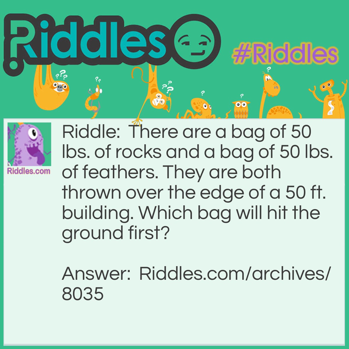 Rocks And Feathers - Riddles.com