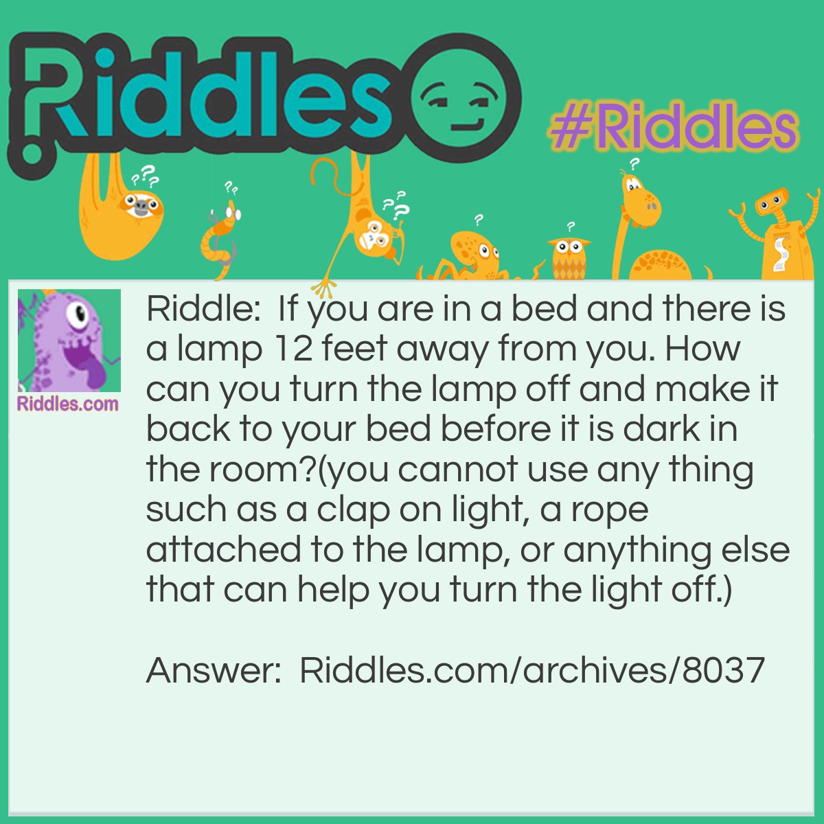 Flickering Lamp - Riddles.com