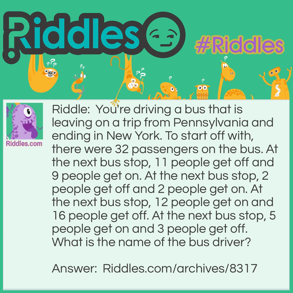 Another Bus Trip - Riddles.com