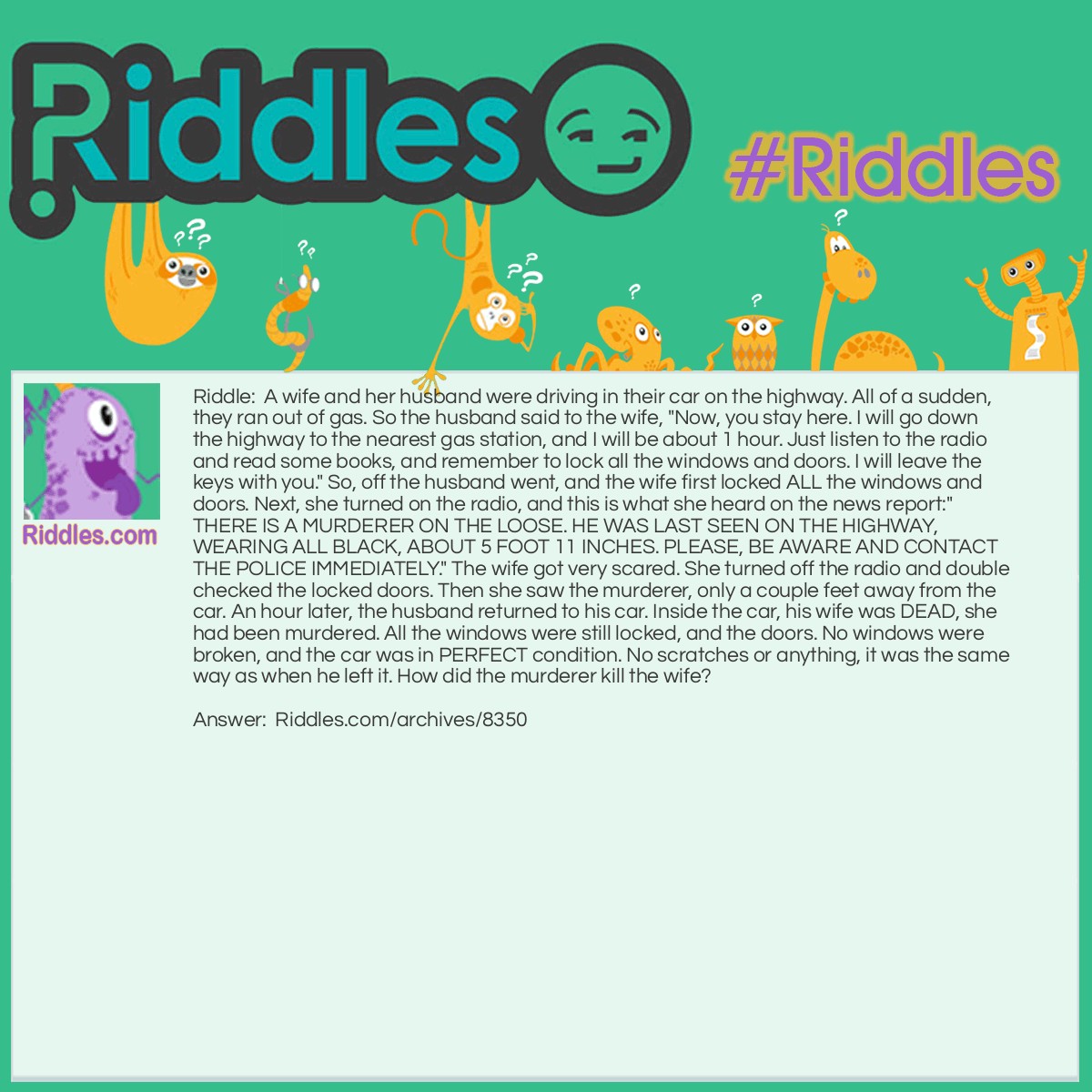 Murder Mystery | Riddles.com