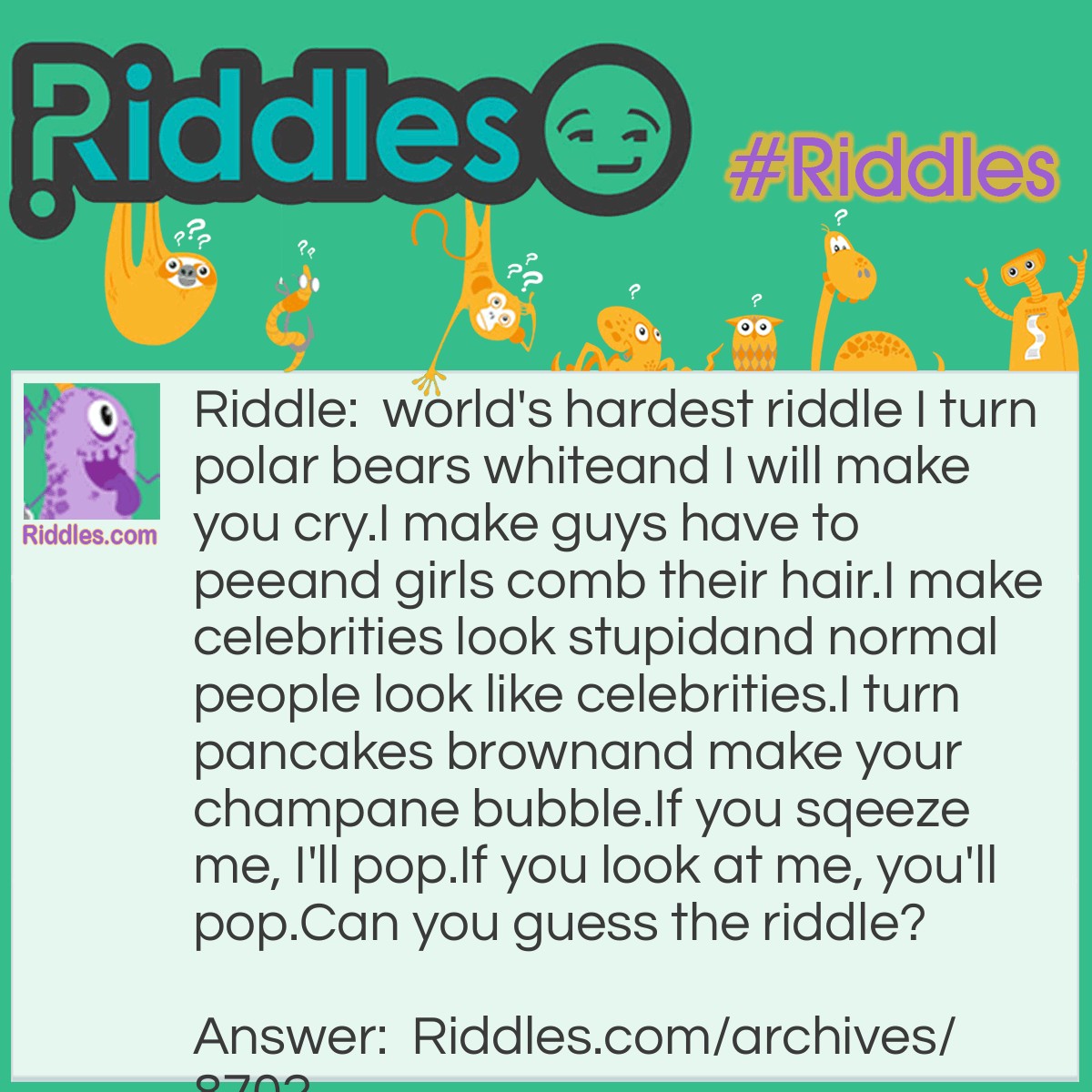 Worlds Hardest Riddle - Riddles.com