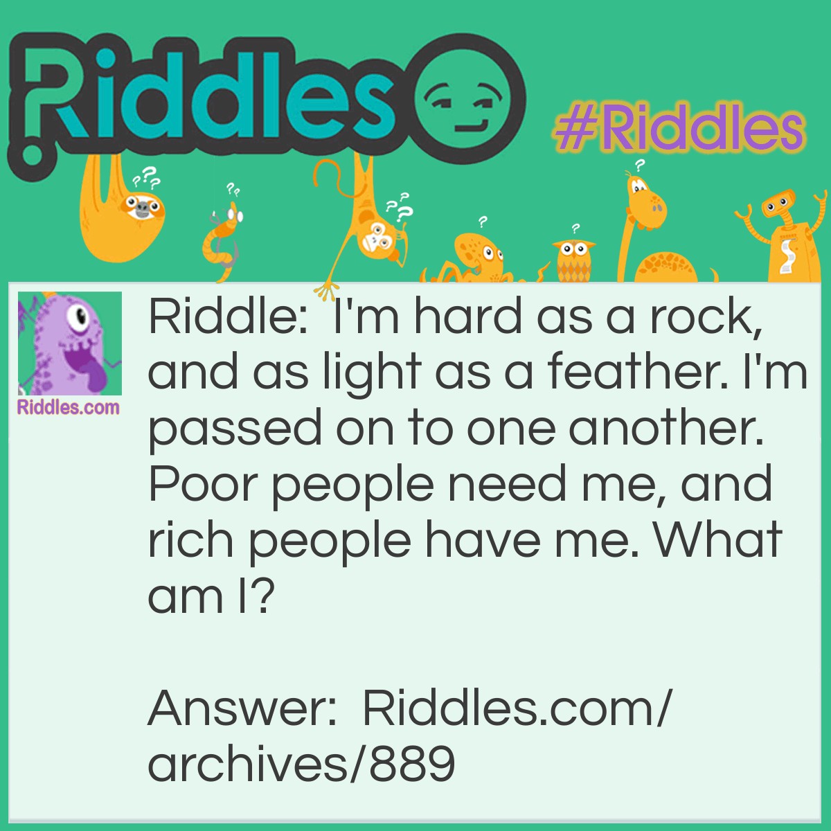 Rich People Have Me! - Riddles.com
