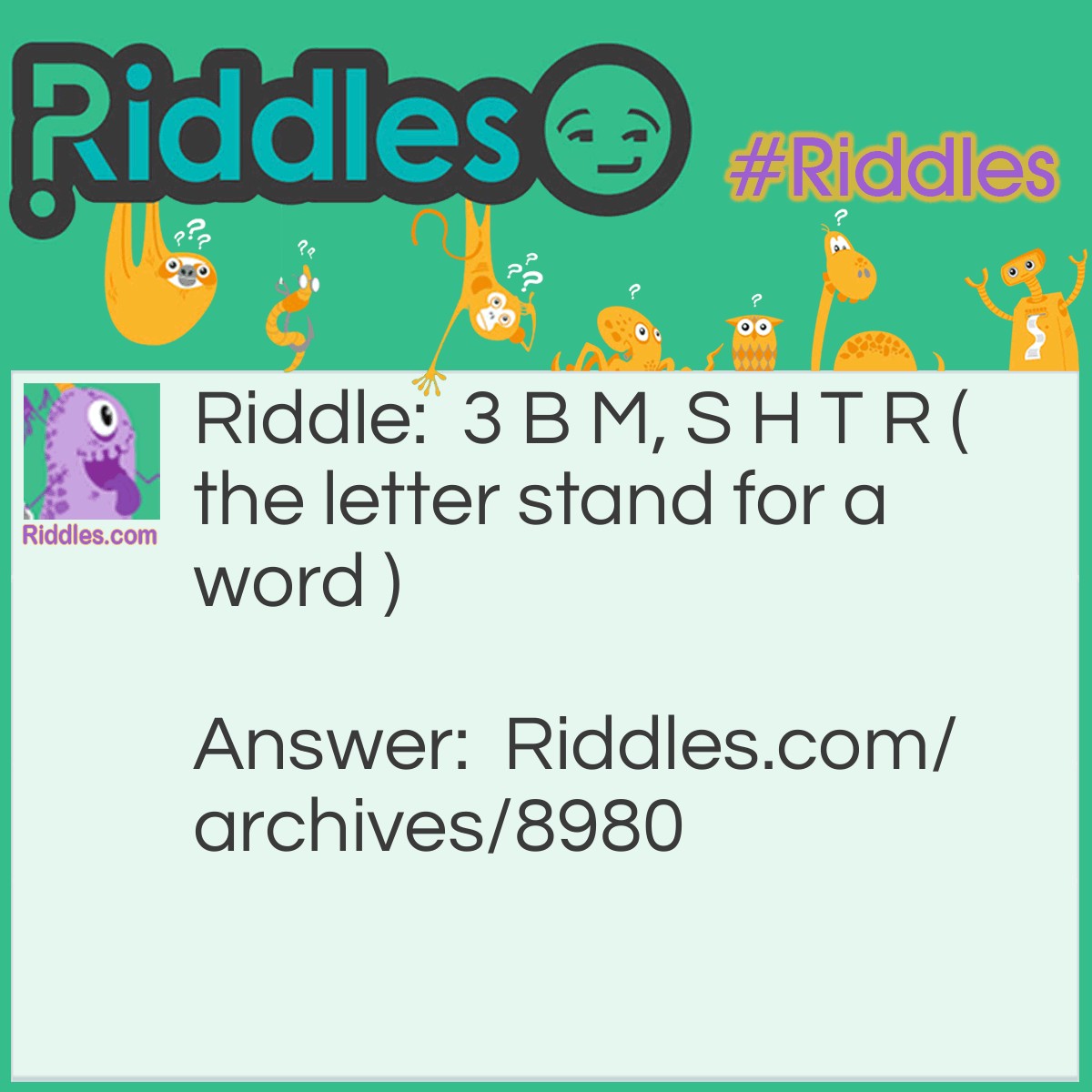 Letter Riddle - Riddles.com