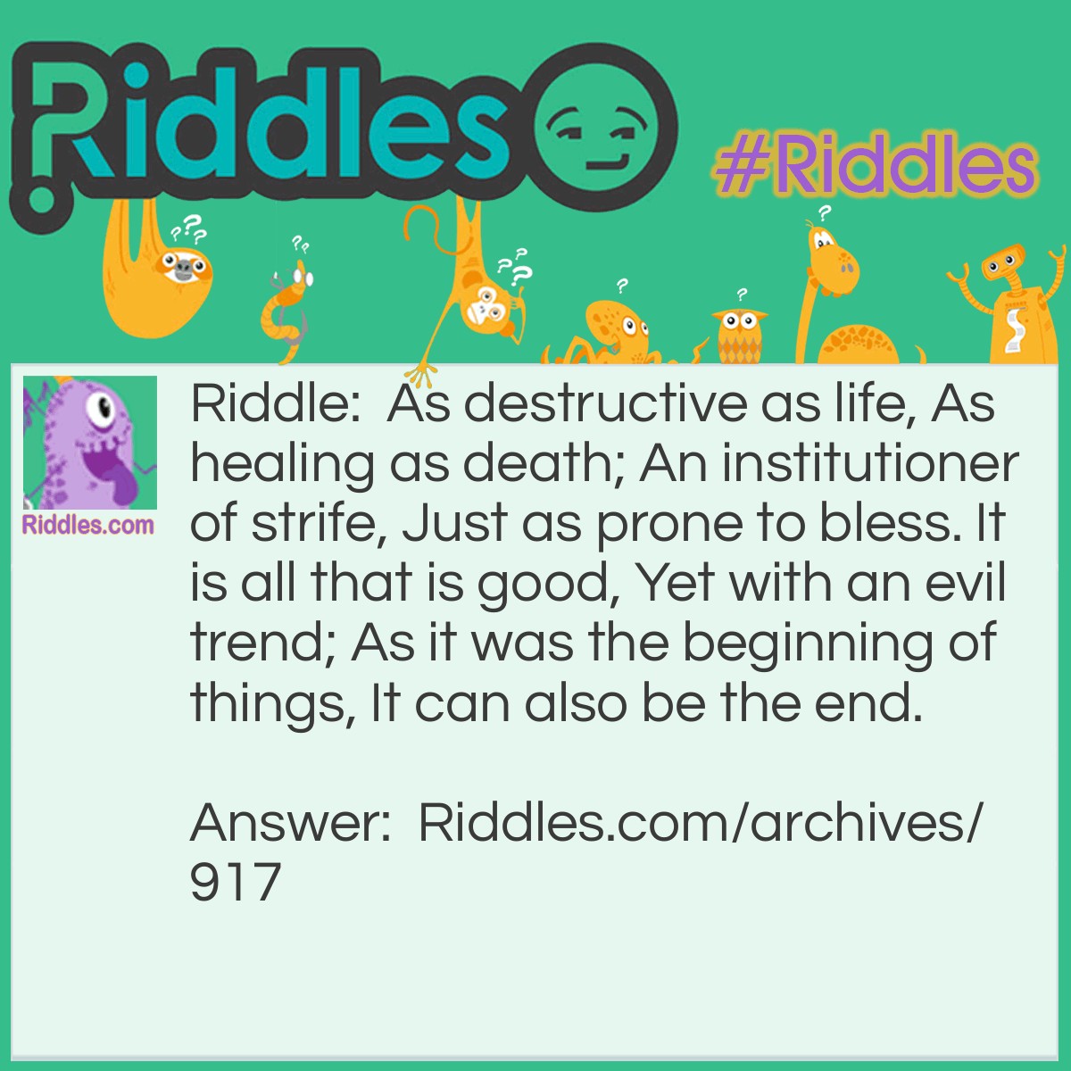 Destructive Healing | Riddles.com