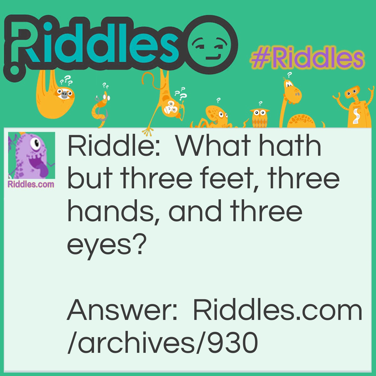 Three Eyes - Riddles.com