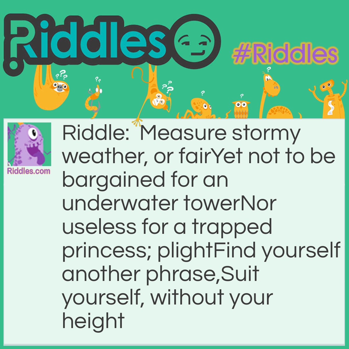 Riddle 12 - Riddles.com