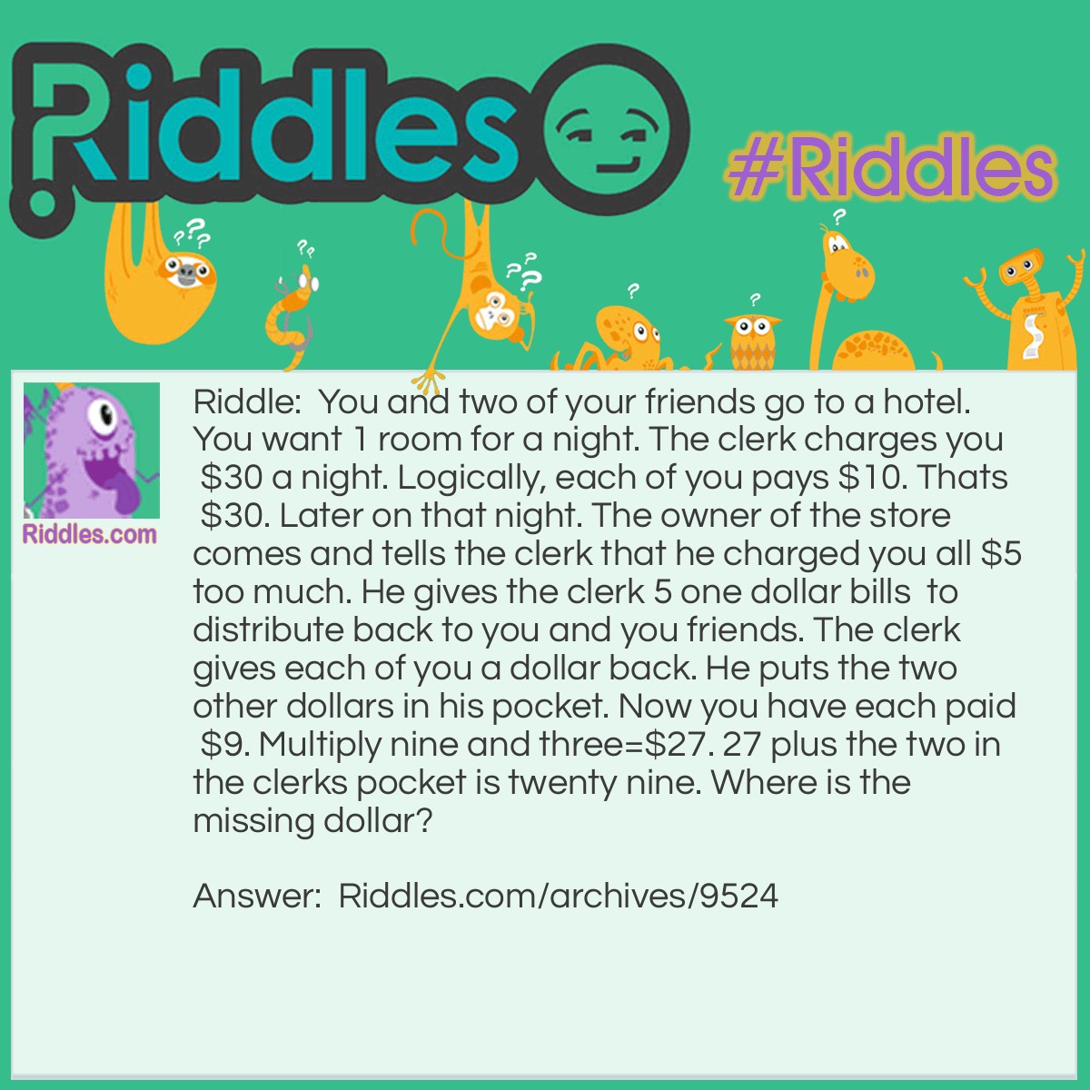 Where Did The Dollar Go? | Riddles.com