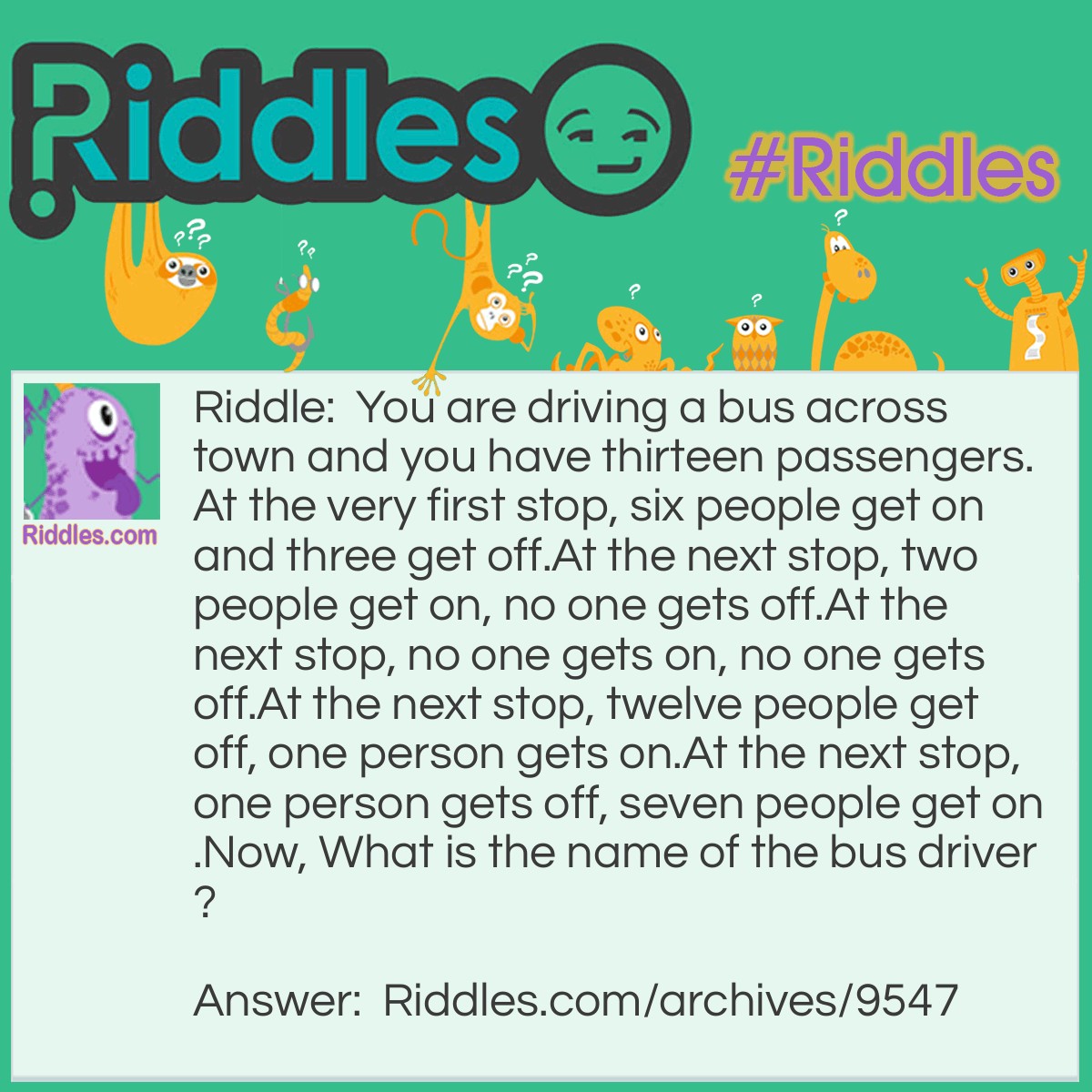 Driving The Bus | Riddles.com