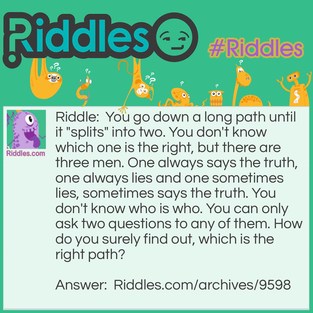 The Three Men At The Path | Riddles.com