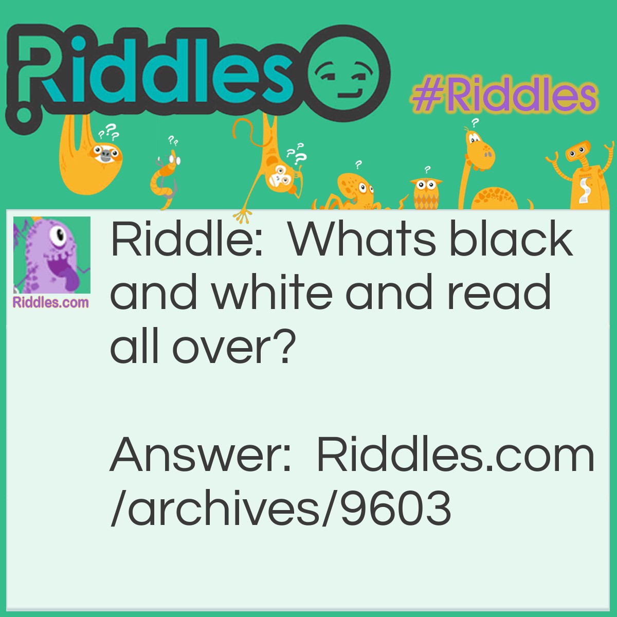 Black And White | Riddles.com