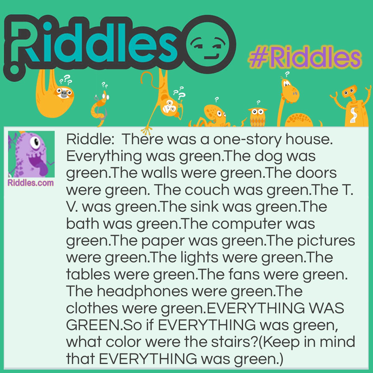The Green House - Riddles.com