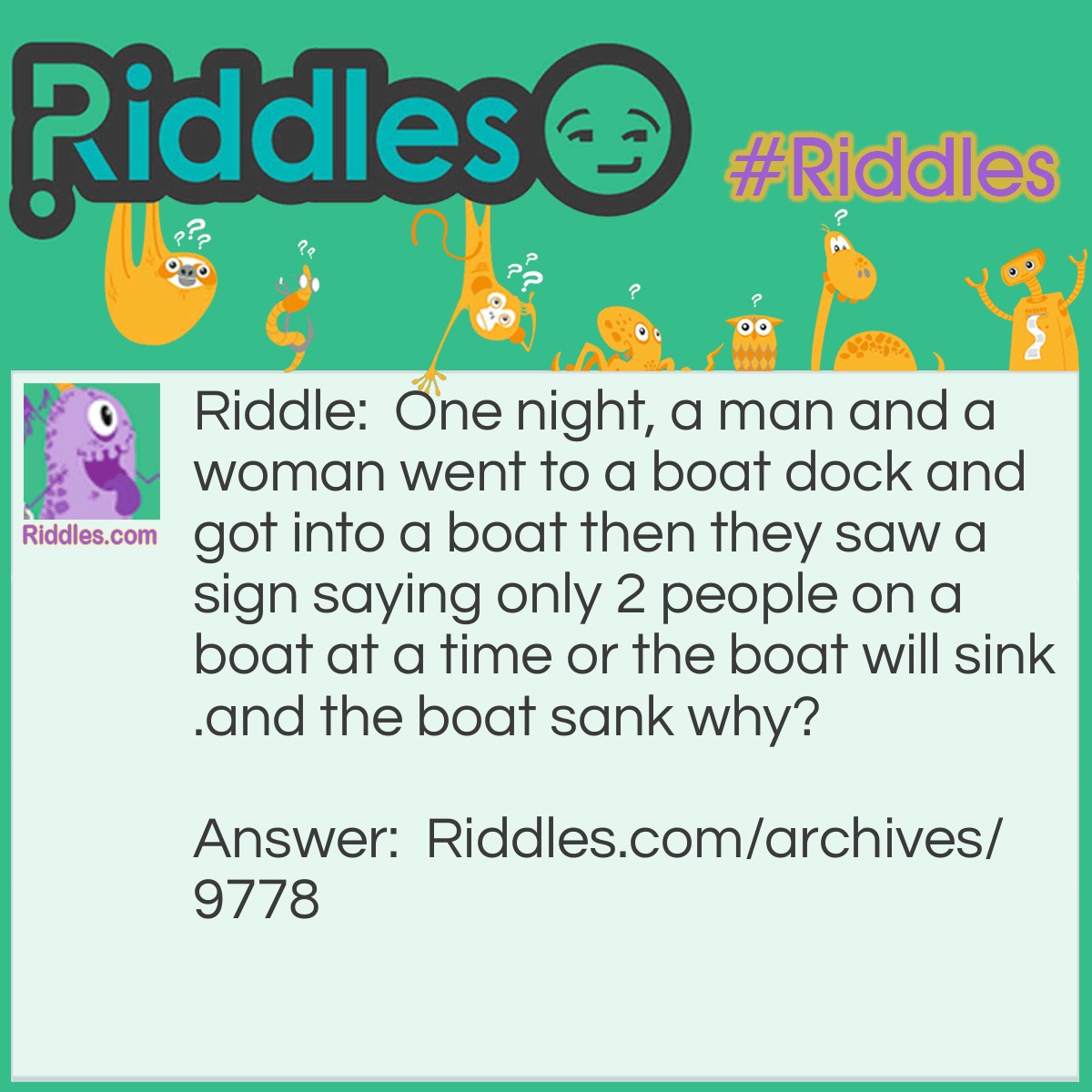 Sunk Boat - Riddles.com