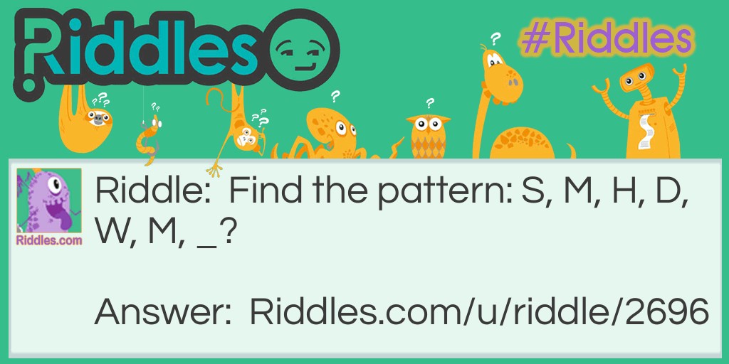 Find The Pattern Riddles With Answers Riddles