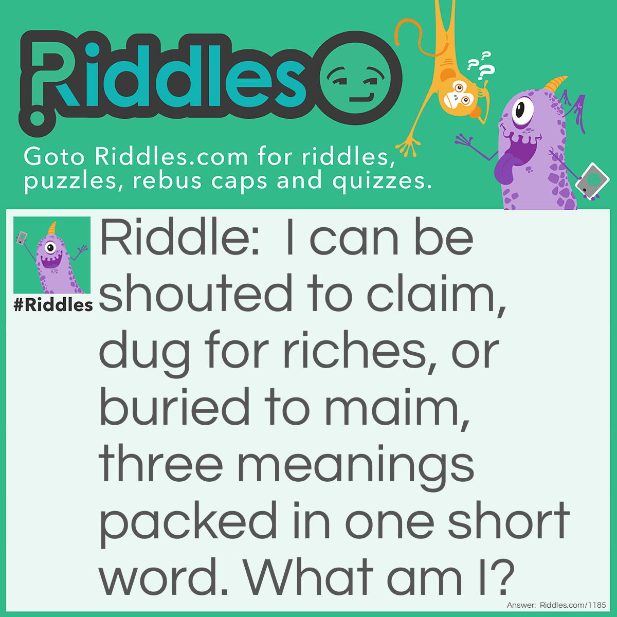 Three Meanings Packed In One Short Word ... Riddle And Answer | Riddles.com